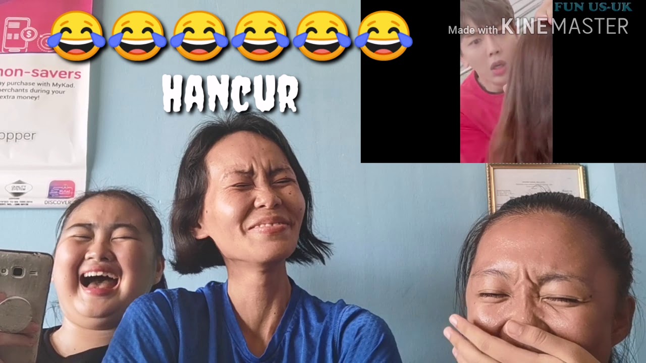 REACTION for video funny tiktok(oncong, riss, cate) - YouTube