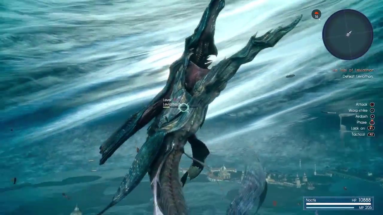 FINAL FANTASY XV - Leviathan Boss Fight (Spoilers) - YouTube