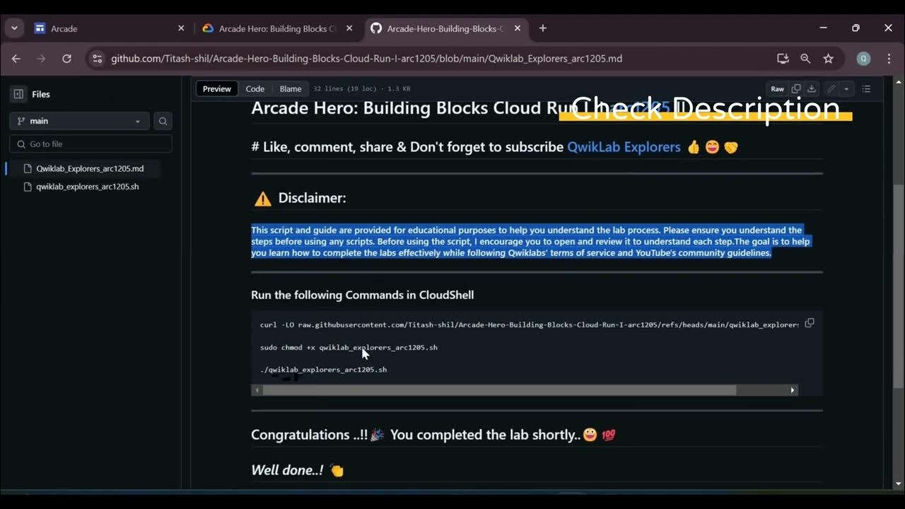 Arcade Hero: Building Blocks Cloud Run I #arc1205 #googlecloud #qwiklabs #arcade #gcp solution ☁ ...
