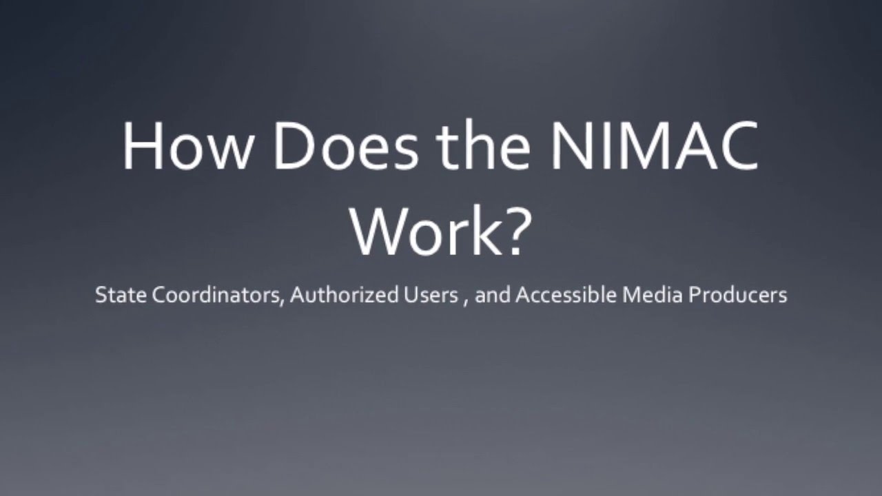 How does the NIMAC Work? - YouTube