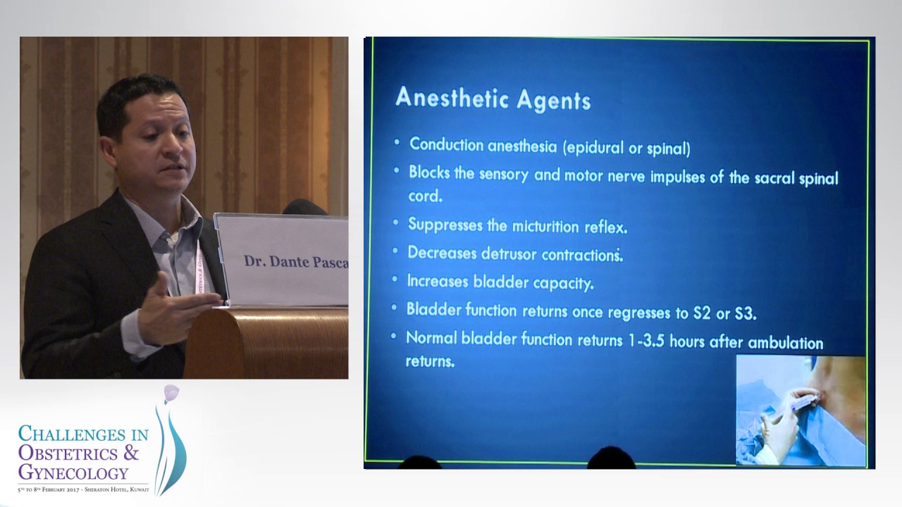 OBGYN Conference - Day-3, Dr. Dante Pascali - Post operative voiding ...