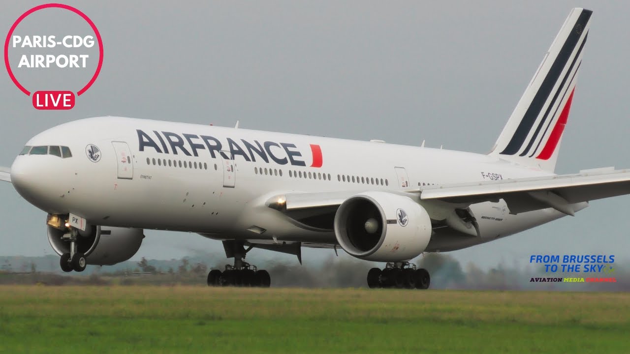 🔴 Paris-Charles de Gaulle Airport - LIVE Plane Spotting - YouTube