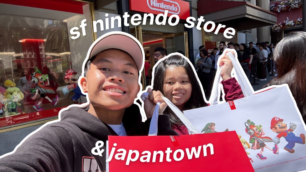 sf nintendo store & japantown + haul - YouTube