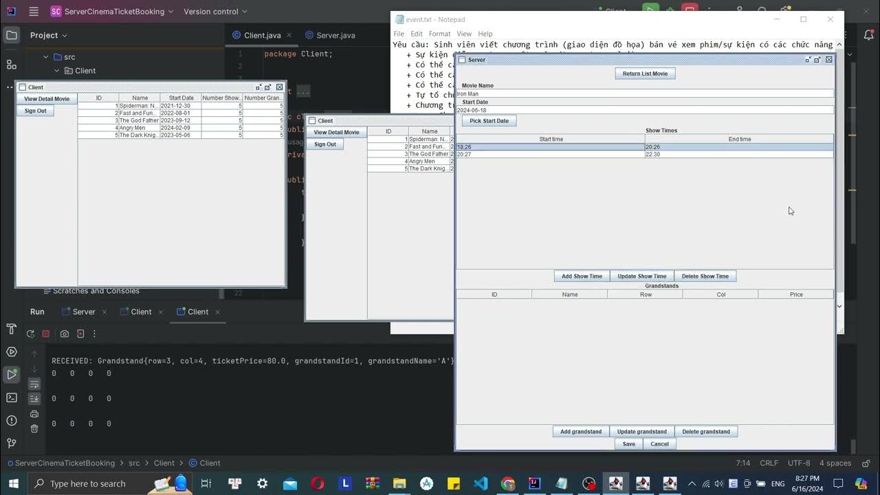 Project Đặt vé sự kiện - Java - HCMUS 2024 - YouTube