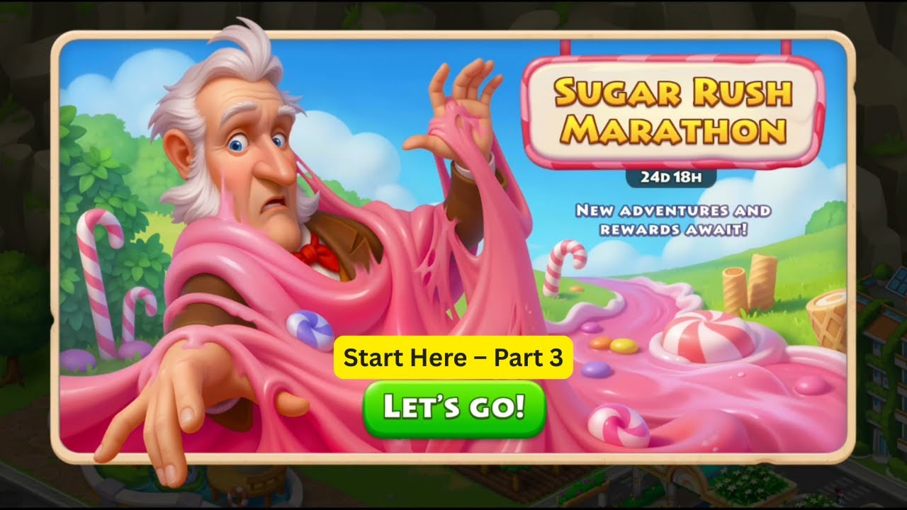 Sugar Rush Marathon Part 3 | Restore the Plan & Escape in Township ...