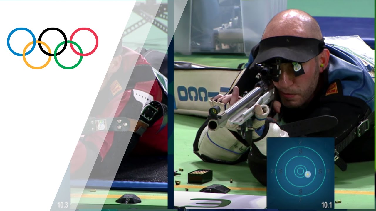 Campriani wins gold in Men's 50m Rifle 3 Positions - YouTube