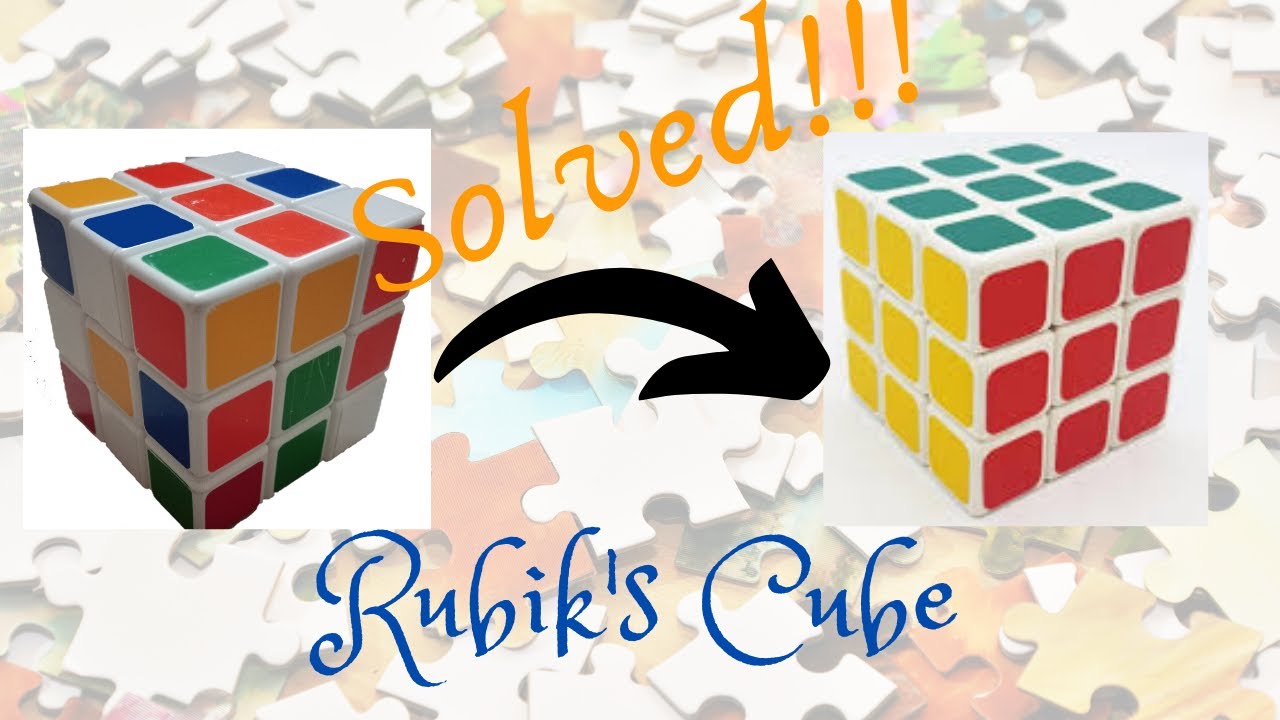 How To Solve a Rubik's Cube 3x3x3 Puzzle - YouTube