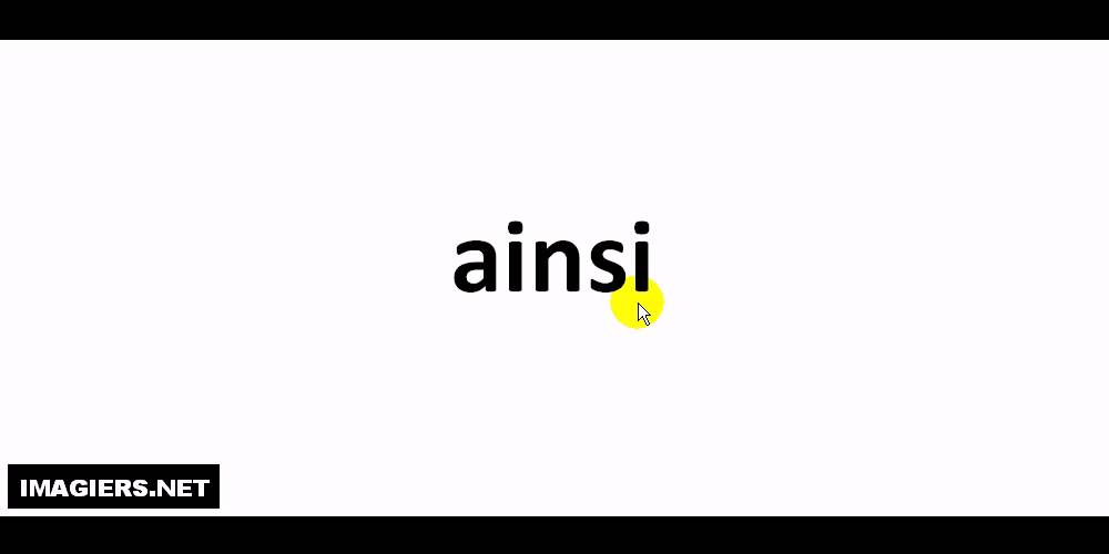 French pronunciation = ainsi - YouTube
