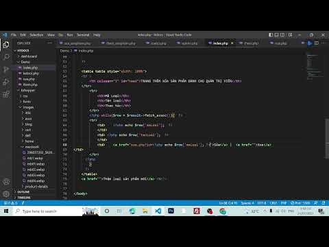 Lab 6 PHP1 - Viết chức năng thêm, xóa, sửa sản phẩm kết nối với SQL - YouTube