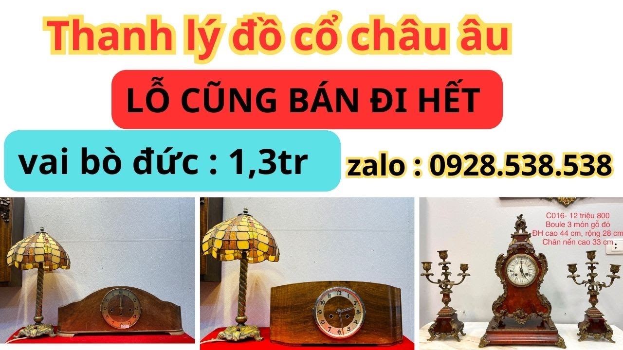 Thanh lý vai bò Đức quả lắc 1,3tr rẻ hơn cả đồng hồ Nhật các Bác ạ ...