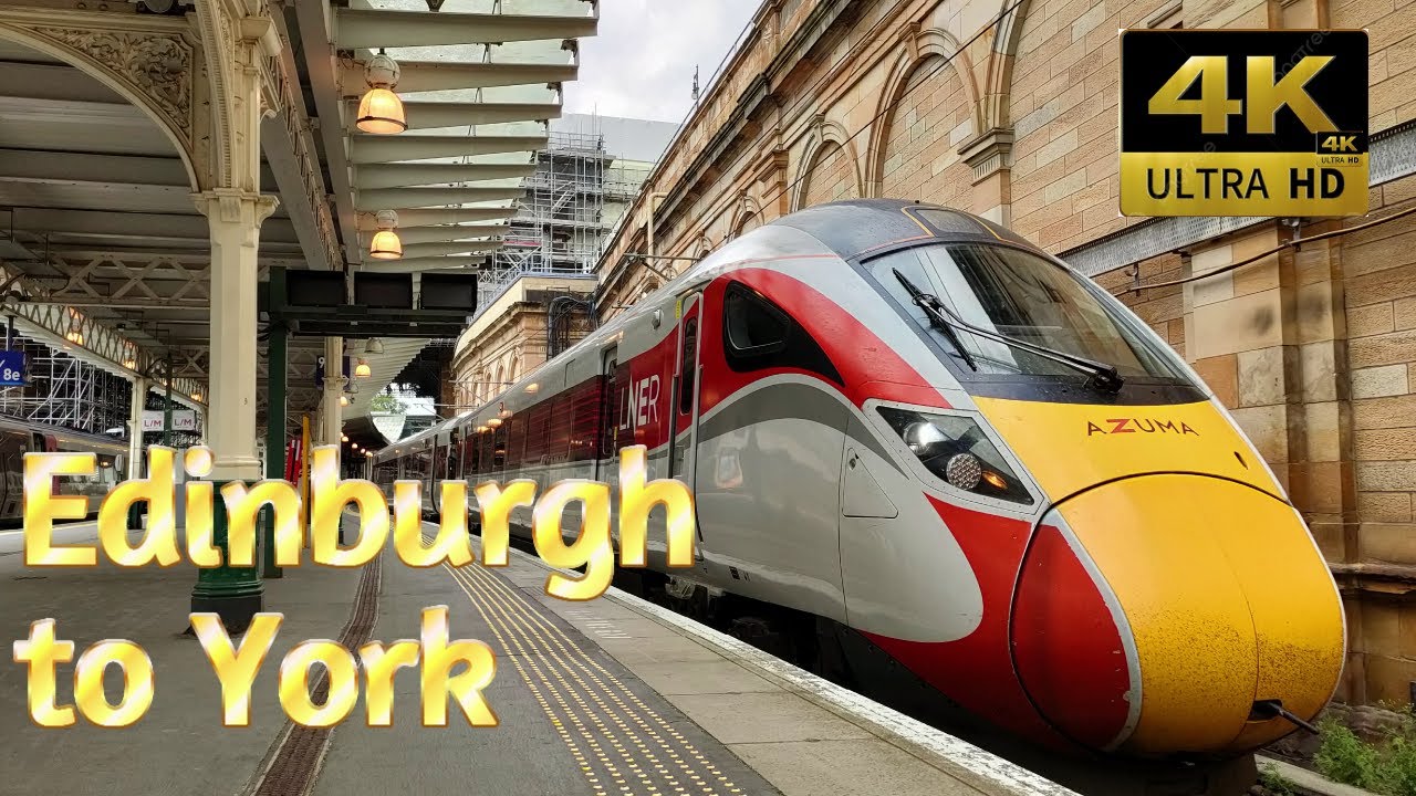 【4x speed window view】Edinburgh to York【LNER AZUMA】 - YouTube