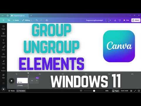 How to Group & Ungroup Elements in Canva | Align, Edit & Move Objects Faster (2025 Canva ...
