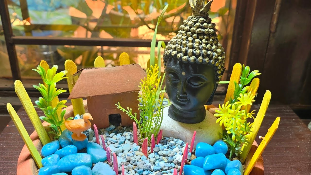 Easy & Simple Home Made Beautiful DIY Buddha Tabletop Decor || DIY ...