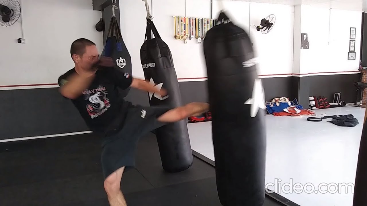 🇹🇭 Muay thai roundhouse kick - Chute lateral com passada. 🇧🇷 - YouTube