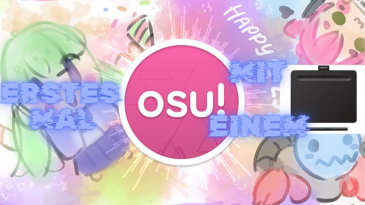Osu! mit einem Zeichentablet! #osu - YouTube