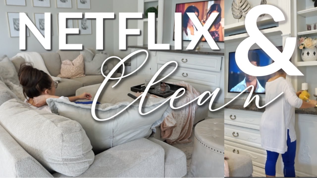 NETFLIX & CLEAN || LAZY CLEANING ROUTINE || EXTREME MOTIVATION - YouTube