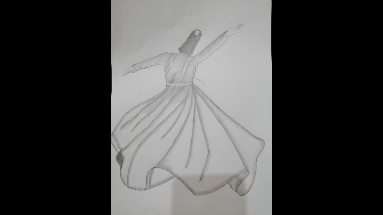 How to draw a Sufi sketch / Sufi sketching / Step by Step Sketching ...