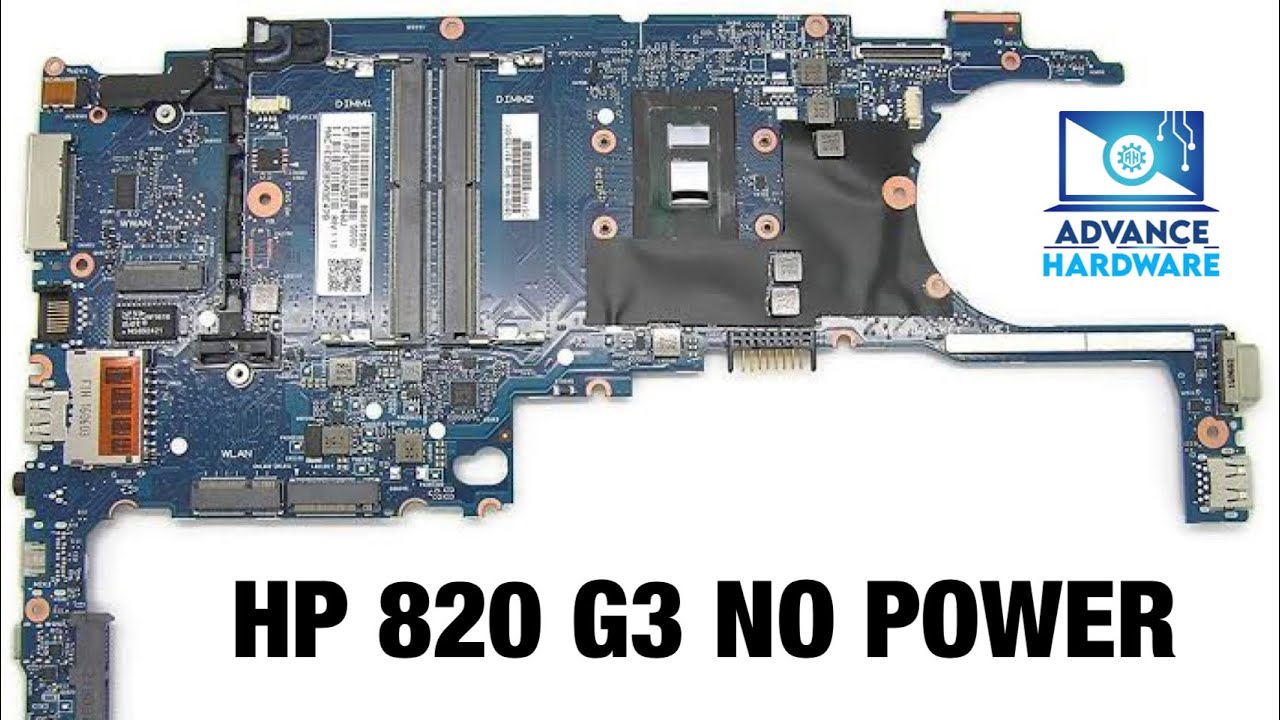hp 820 g3 no power 💻 ||#ah laptop|| how to repair dead laptop - YouTube