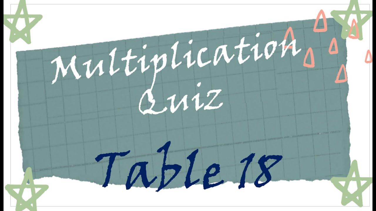 DODGING TABLE of 18 || Learn Multiplication Table of 18| 18 Times ...