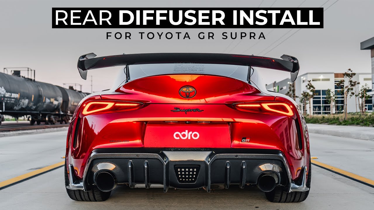Toyota GR Supra Adro Rear Diffuser - YouTube