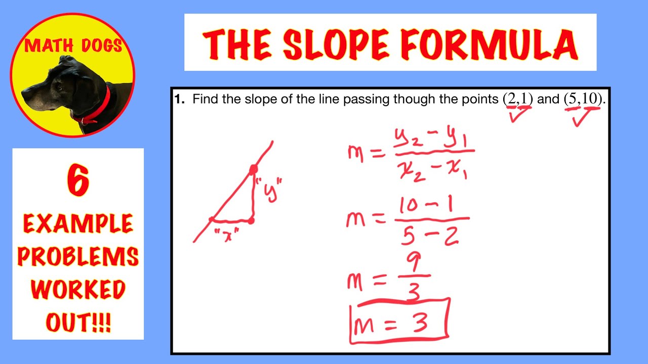 The Slope Formula 6 Examples With Answers YouTube the-slope-formula-6-examples-with-answers-youtube