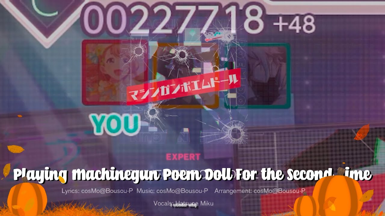 3 PJSK Players Play Machine Gun Poem Doll on Expert - YouTube