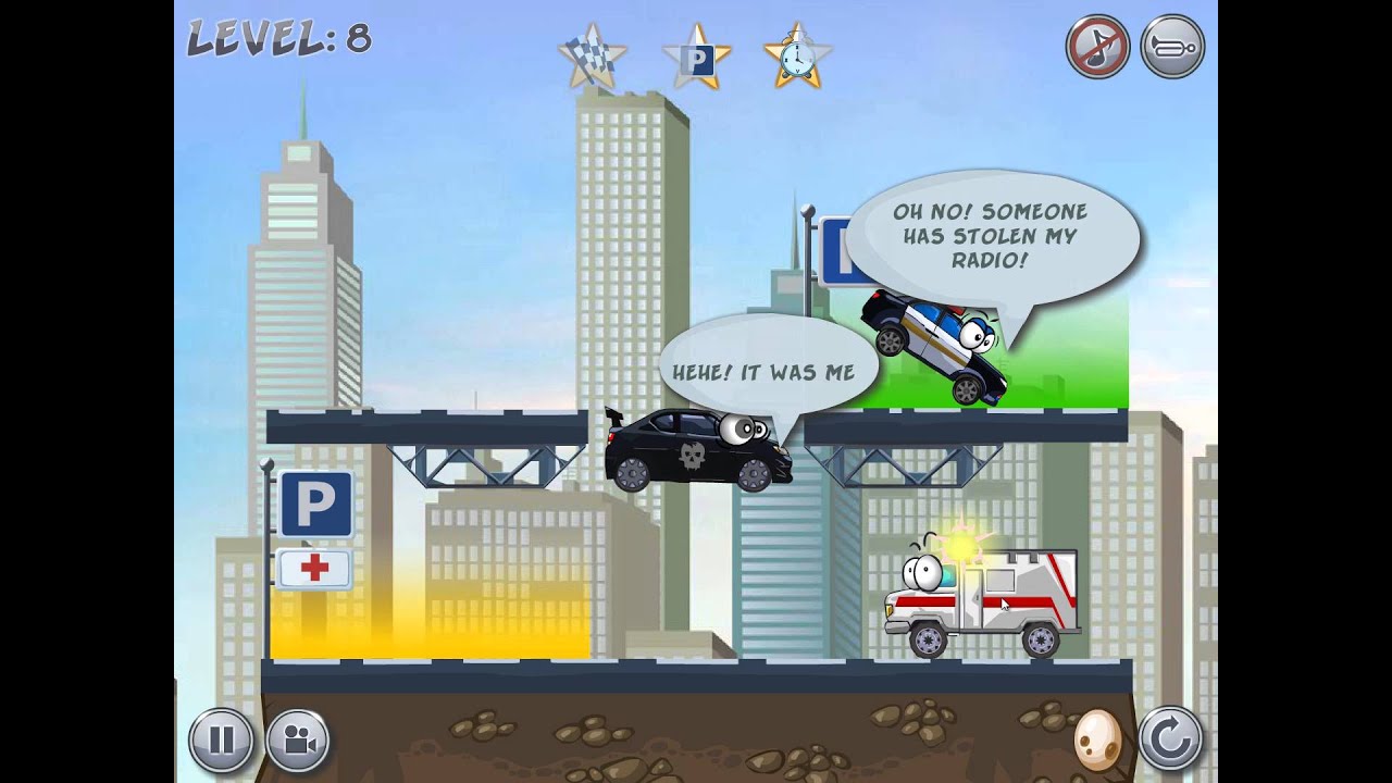 Vehicles III: Car Toons! -- Level 8 Walkthrough - YouTube