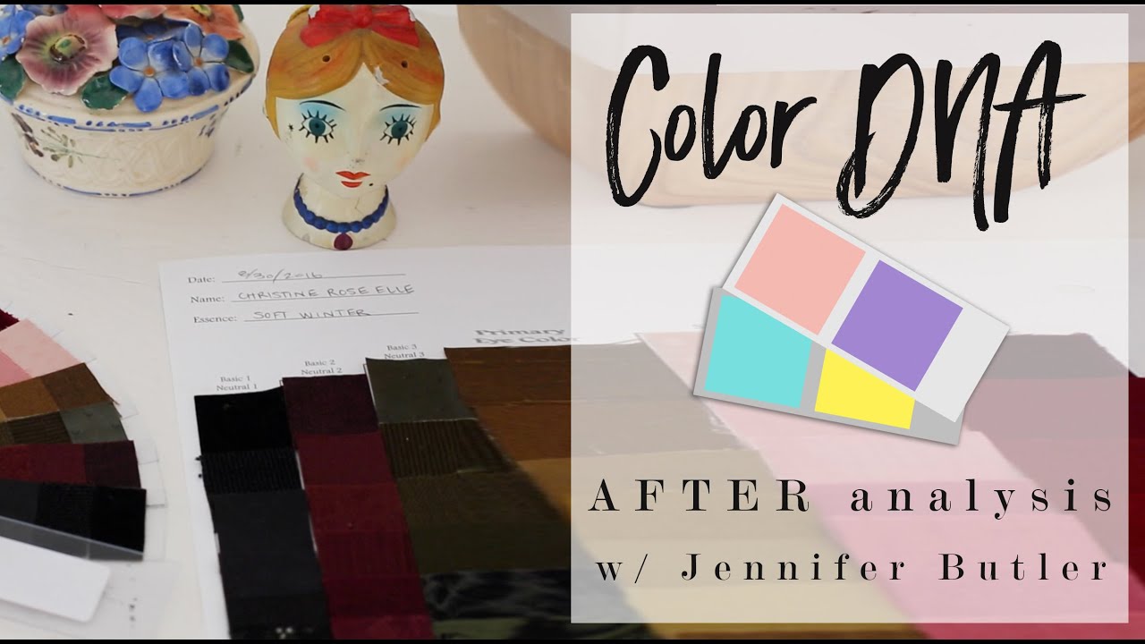 MY COLOR DNA REVEAL: after with Jennifer Butler color analysis - YouTube