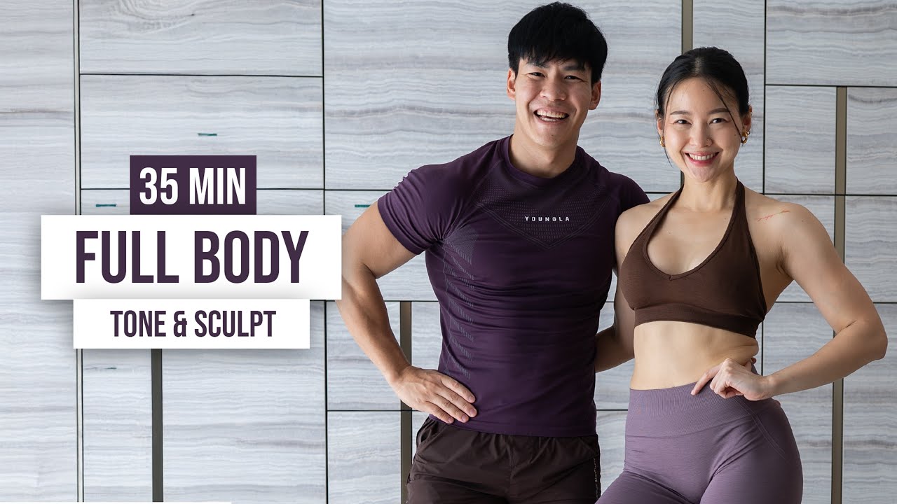 35 MIN FULL BODY TONE & SCUPLT | No Equipment, With Modification, With ...