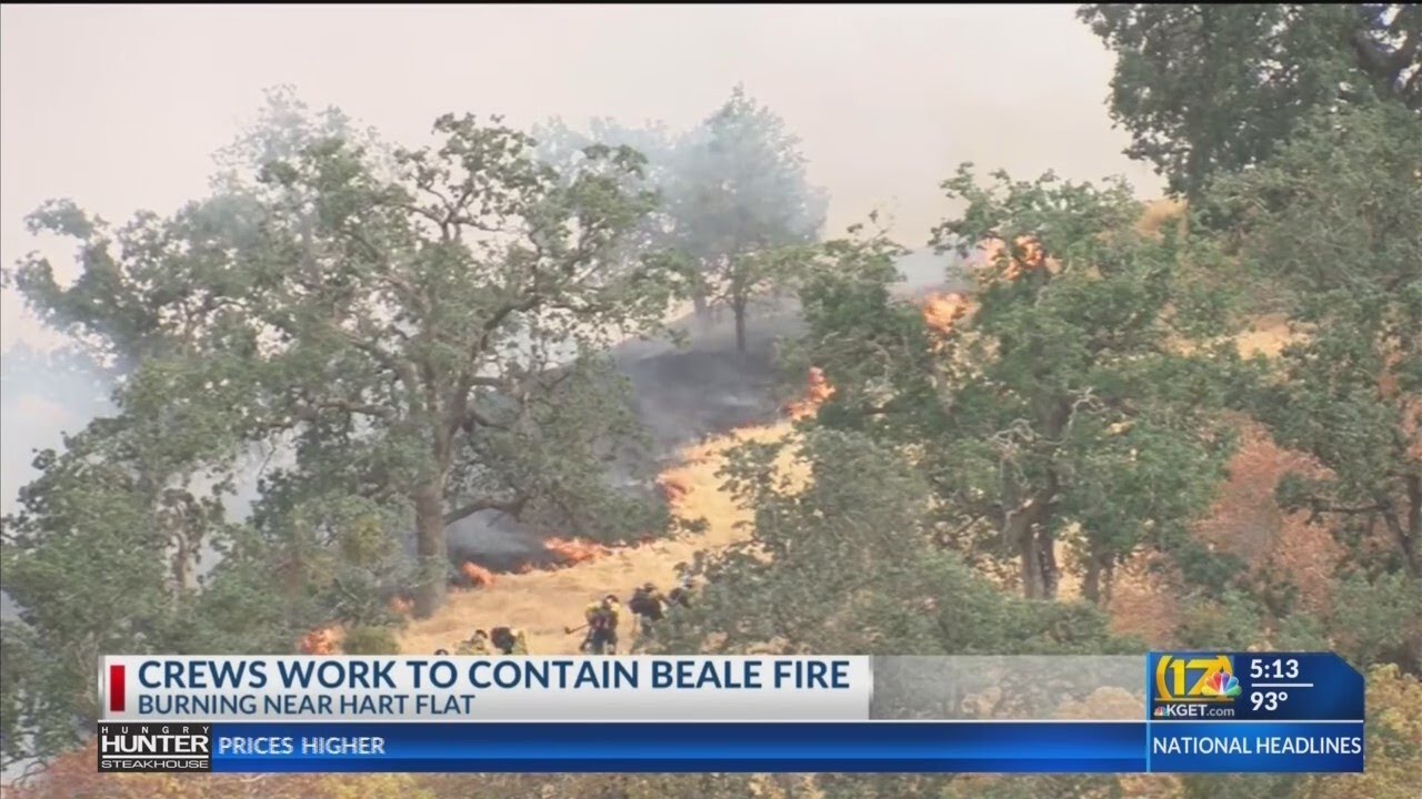 Crews gain upper hand on Beale Fire - YouTube