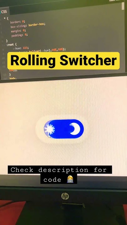 Rolling Switch Html Css Javascript Css Htmlcss Tutorials Htmlcsstutorial Youtube