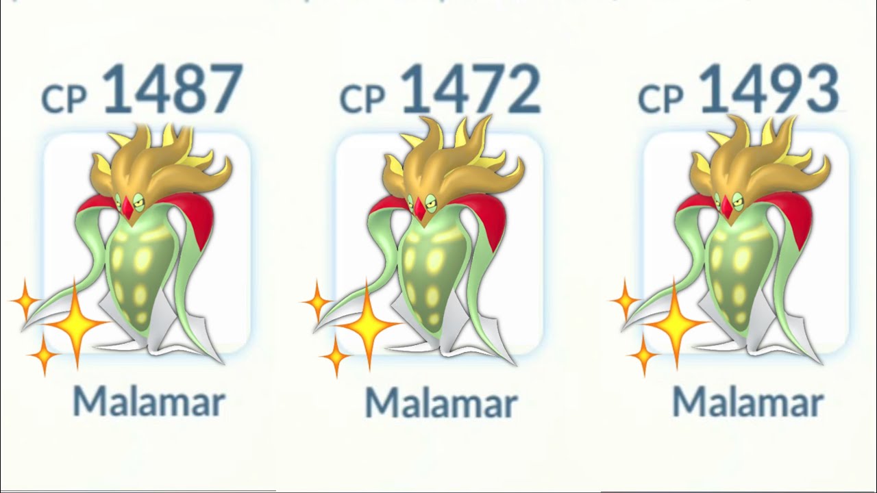 Triple SHINY MALAMAR TEAM is Truly AMAZING 🤔 (Pokemon Go) Pvp - YouTube