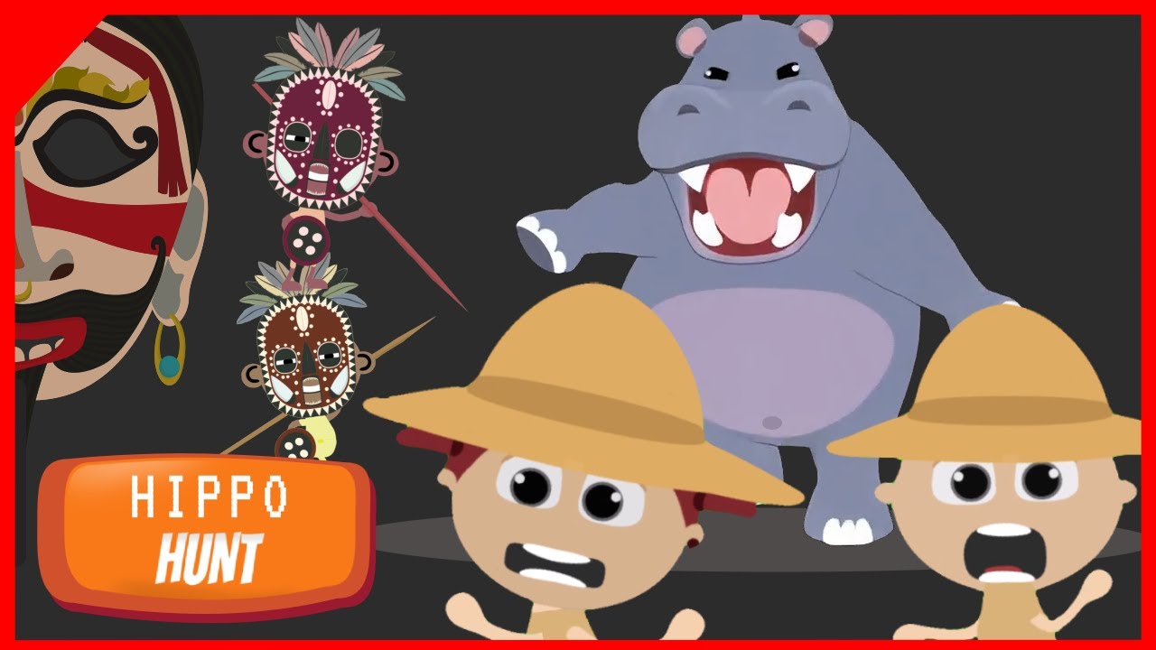 We're going on a monster hunt - BIG HIPPOPOTAMUS 🦛 | Preschool cartoon ...