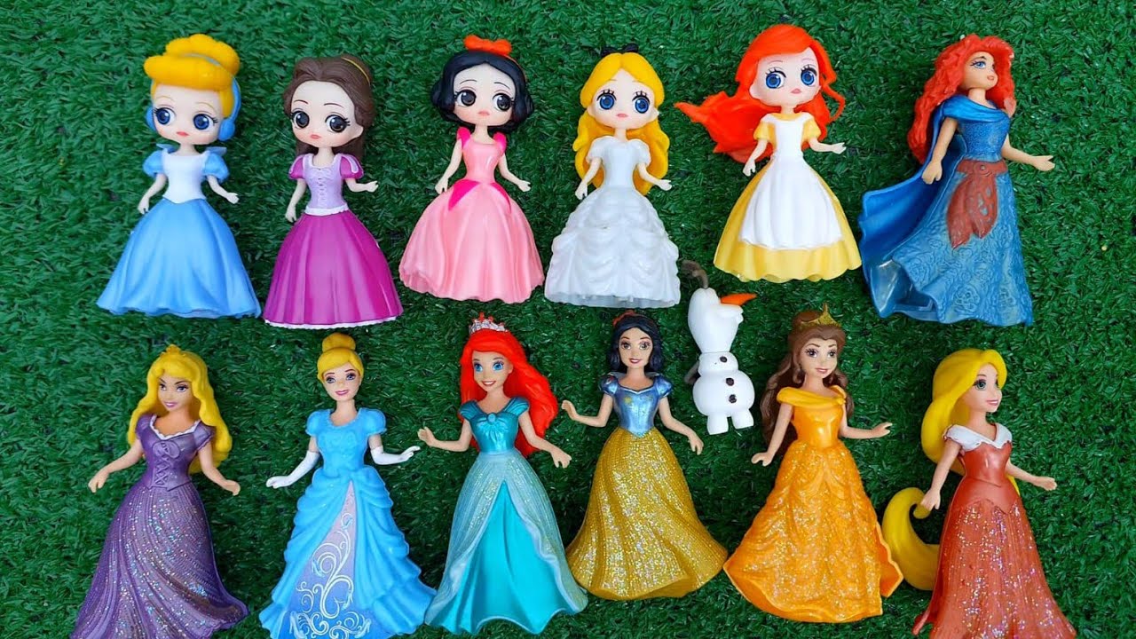 ASMR | Unboxing Mattel Disney Princess Spin & Reveal Surprise Dolls ...