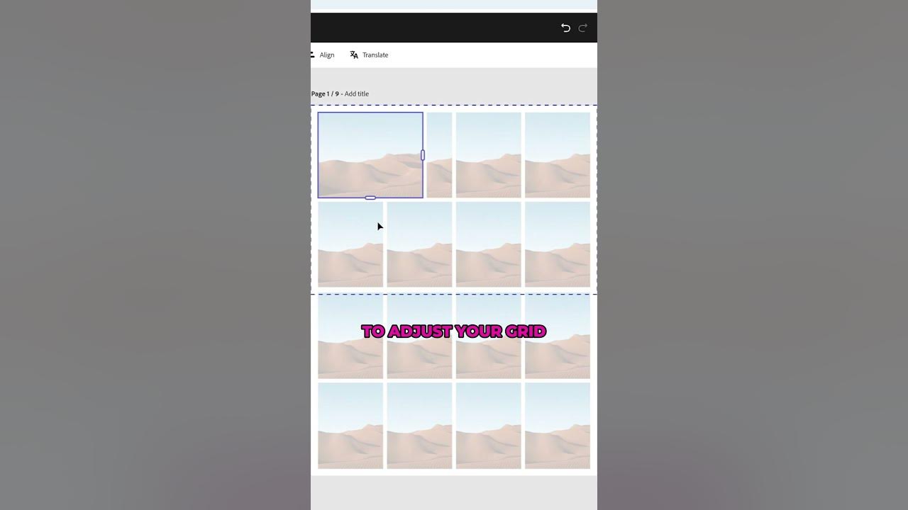 How to Make Custom Grids in Adobe Express - YouTube