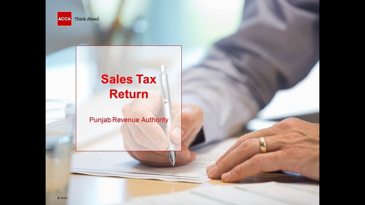 Sales Tax Return Punjab Revenue Authority - YouTube