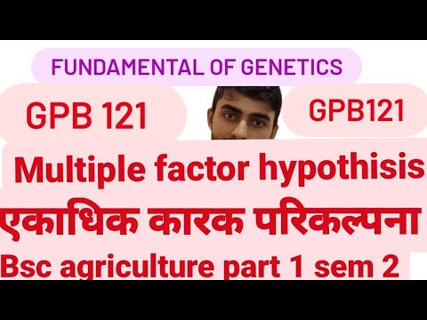 Multiple Factor: (Quantitative, Qualitative Character , Multiple Factor ...