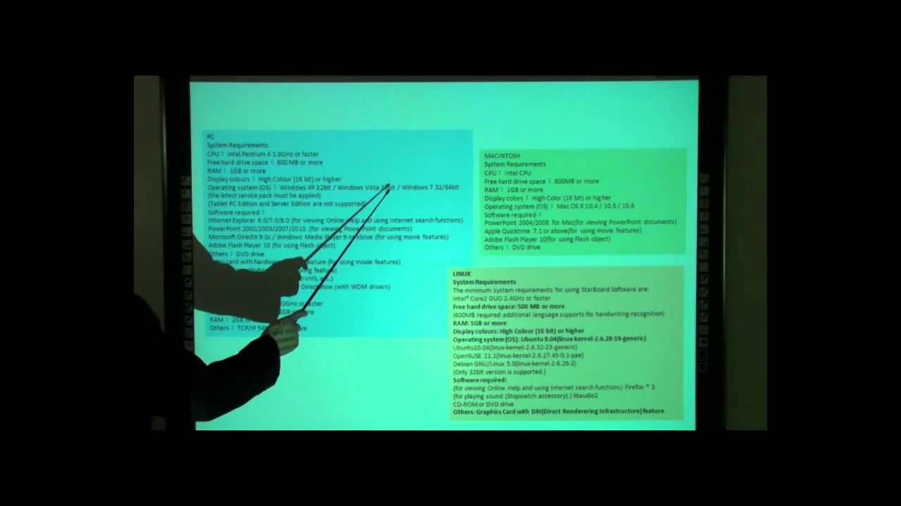 Hitachi Starboard Software 9.33 FXTRIO 77 ( Support OS ) Thai Demo 2 of ...