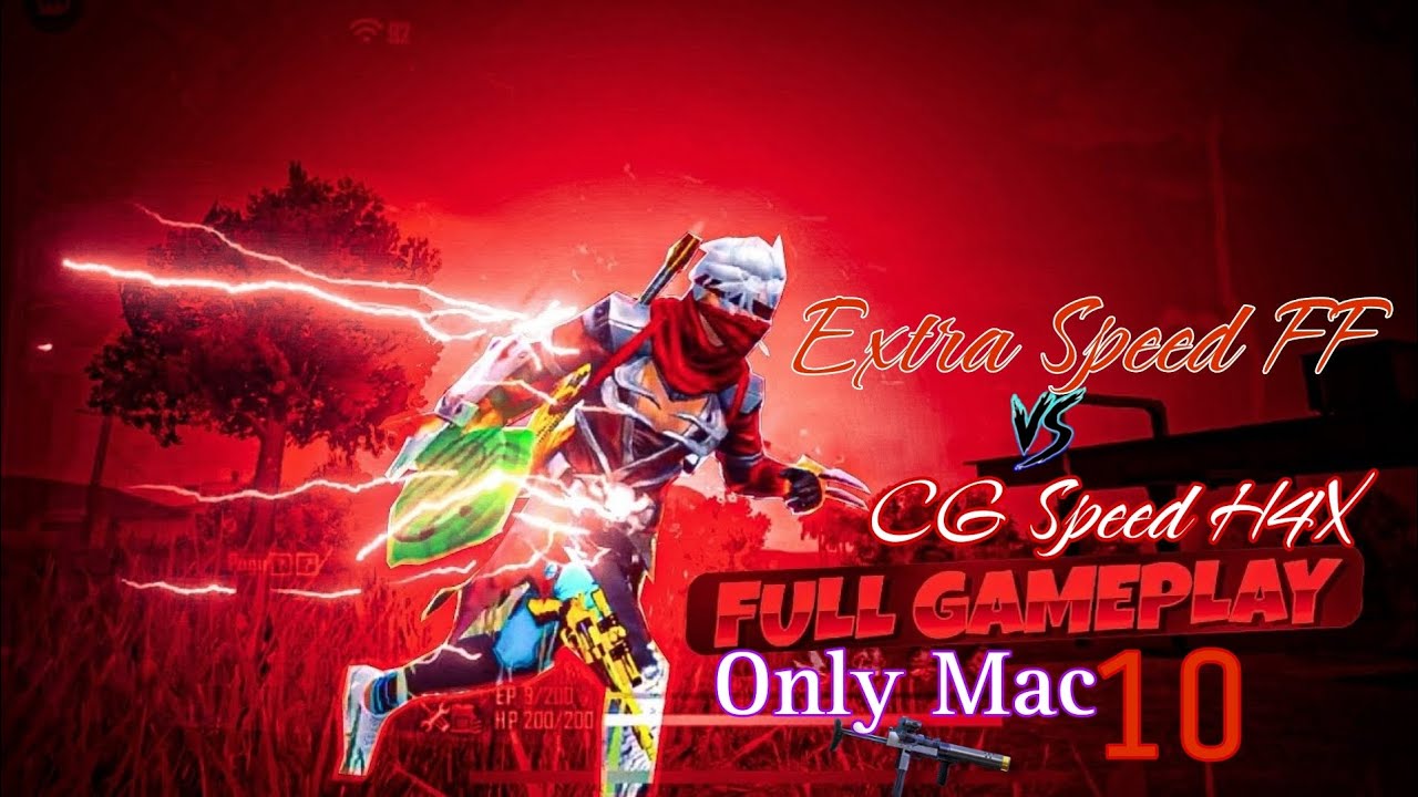 EXTRA SPEED FF VS CG SPEED H4X ONLY MAC10 GUN CHALLENGE HEADSHOT ...