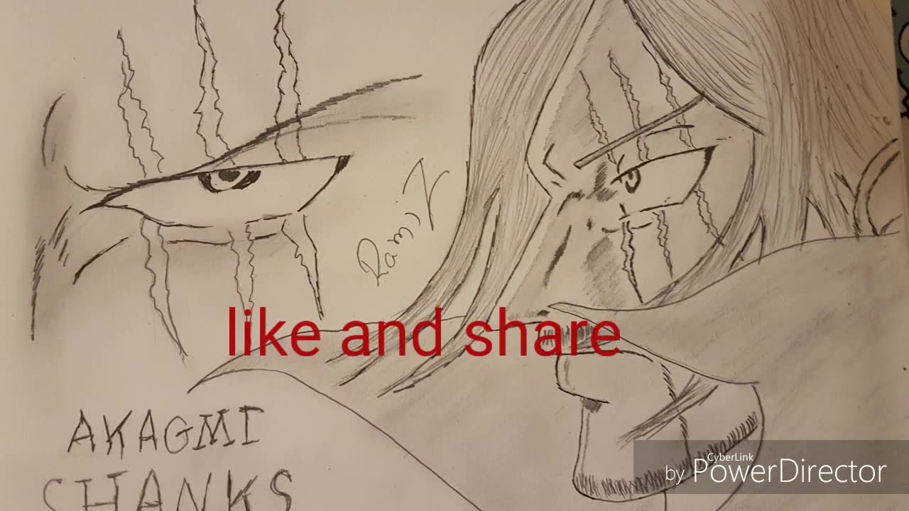 Drawing Akagami shanks - YouTube