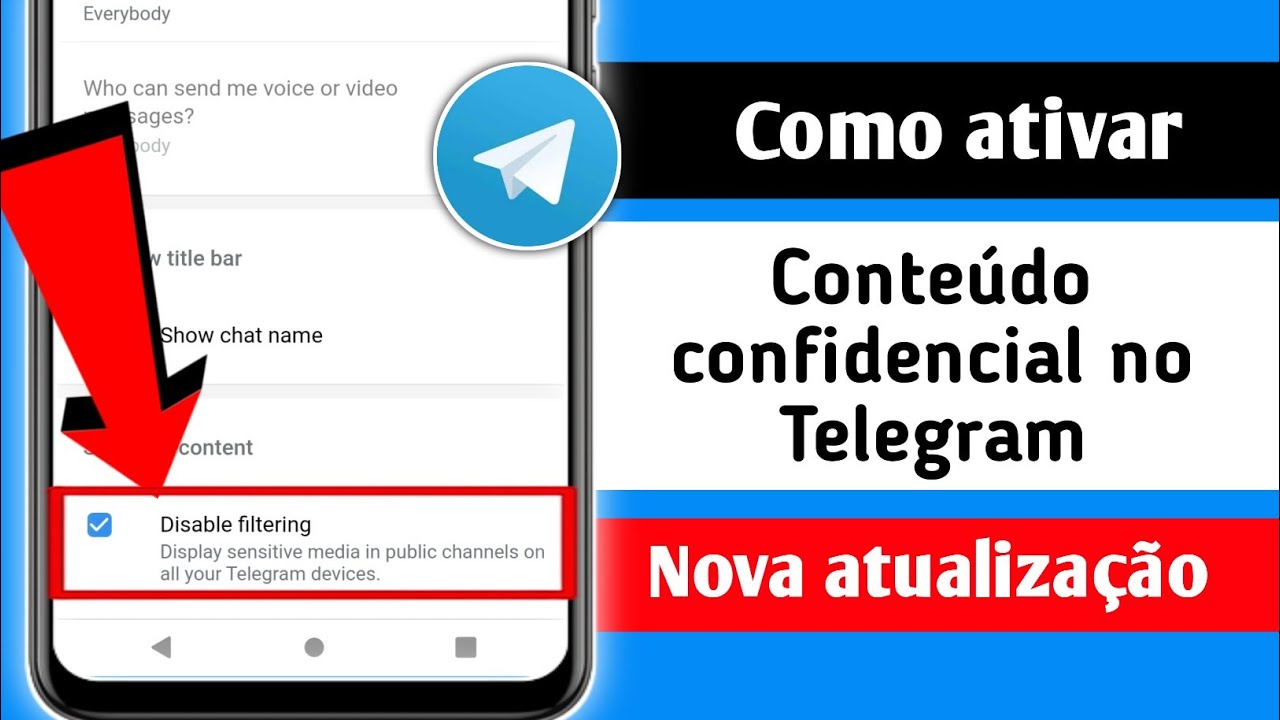Como ativar conteúdo confidencial no Telegram Android/iOS | Como resolver o telegrama não ...