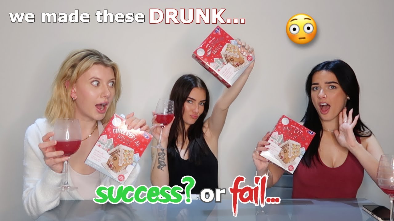 DRUNK GINGERBREAD HOUSE BAKING.. ft. Kt Franklin - YouTube