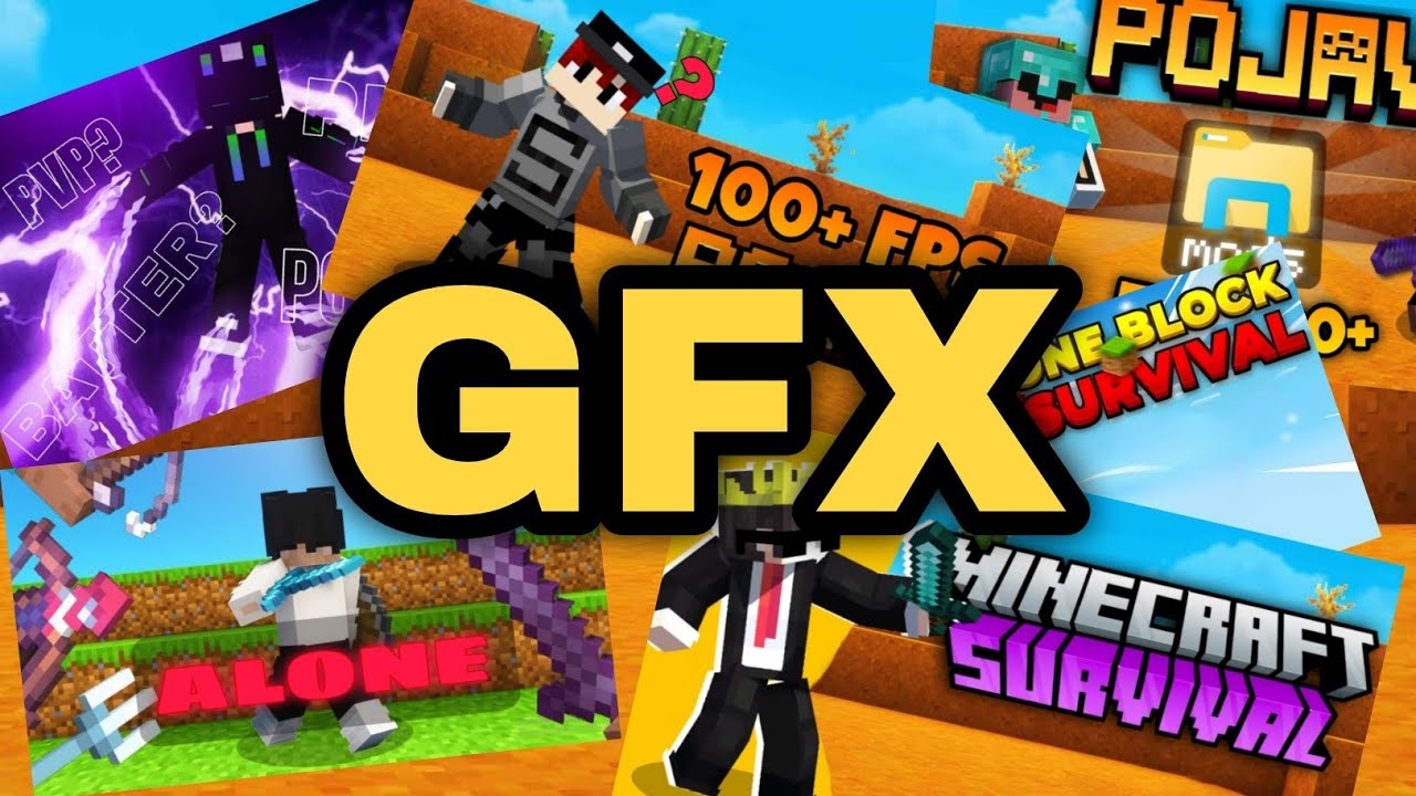 BEST MINECRAFT GFX PACK//FOR BETTER YOUTEUB THUMBNAILS - YouTube