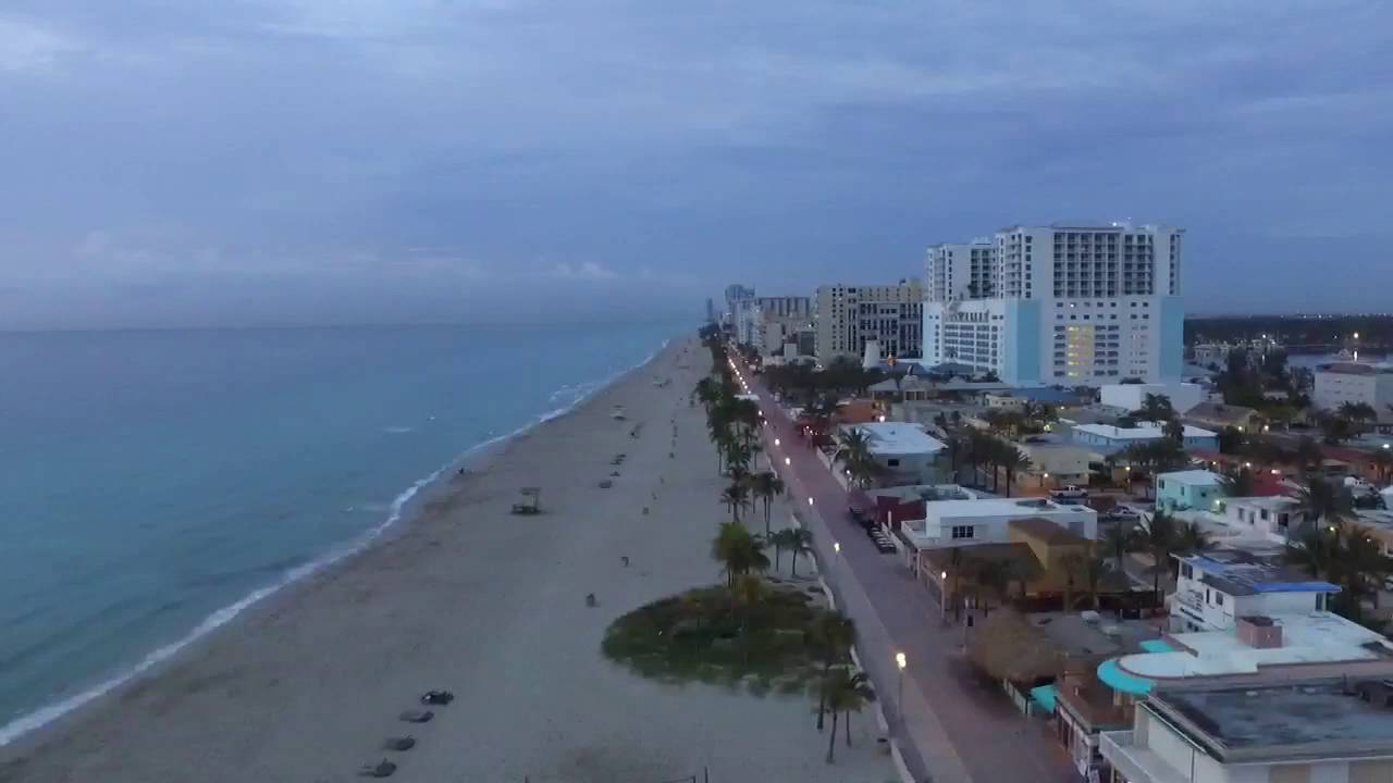 Hollywood beach Fl Drone Footage - YouTube