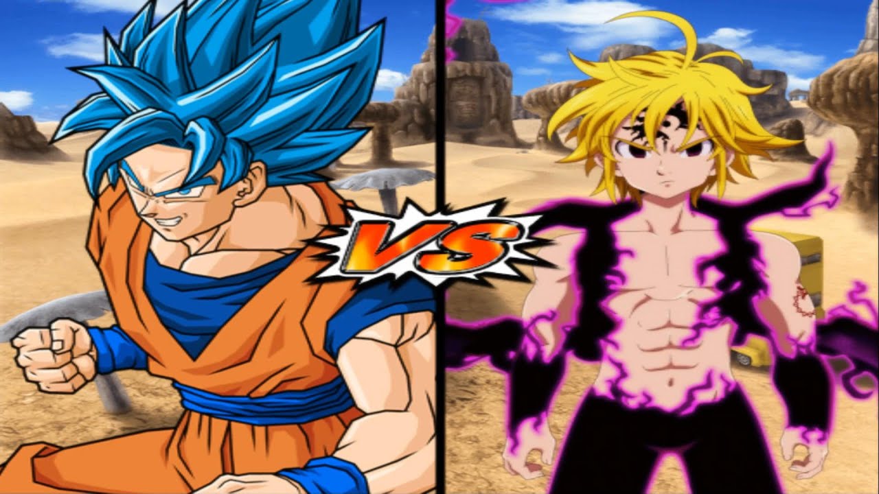 GOKU SSJ BLUE VS MELIODAS ASSAULT MODE | DBZ BT3 CROSSOVER MOD [GAME ...