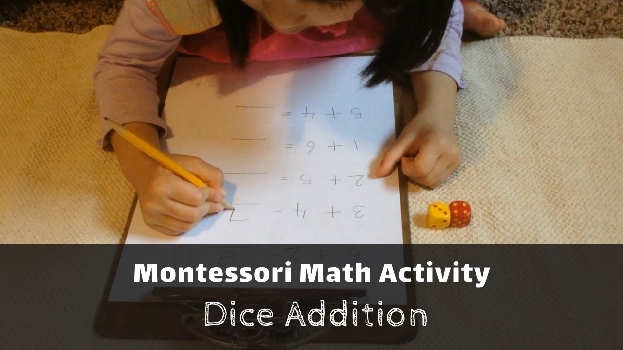 Montessori Math Activity: Dice Addition - YouTube