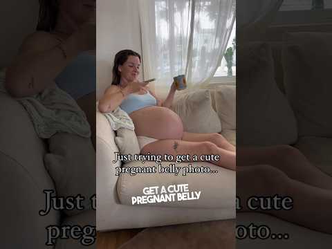 This mom pregnant belly photo went totally wrong ❤️