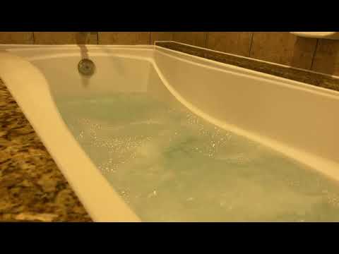 Bathtub Filling ASMR // Full Bathtub with Whirlpool Jets Running 10 Hour Loop