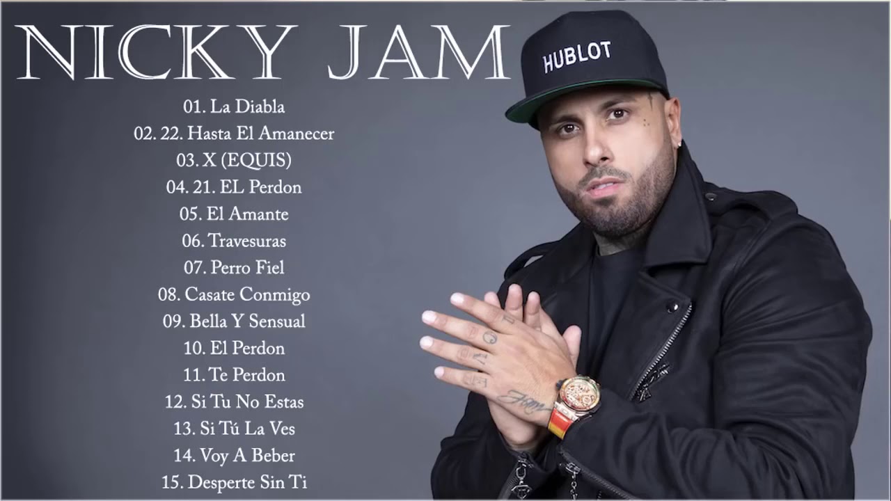 Nicky Jam Sus Mejores Éxitos- 15 Grandes Exitos de Nicky Jam- Album ...