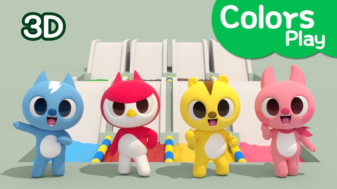 [Miniforce] Learn colors with Miniforce | Colors Play | Swimming Play ...